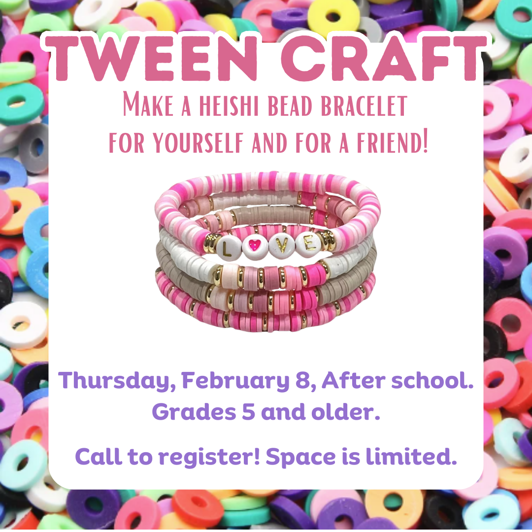 Tween Programs and Information – Little Silver Library